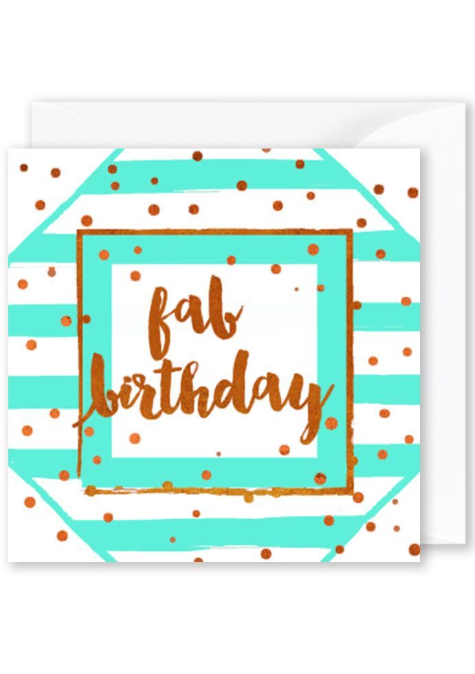 Card - "Happy Birthday Green" | Birthday Gift Hamper | Purely Gourmet