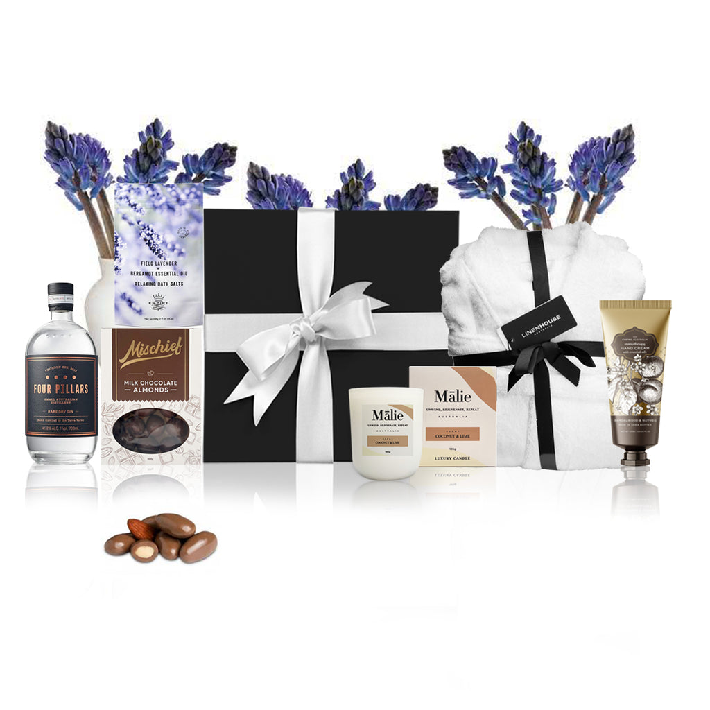 Luxury Spa Hamper with Gin & Robe | Purely Gourmet