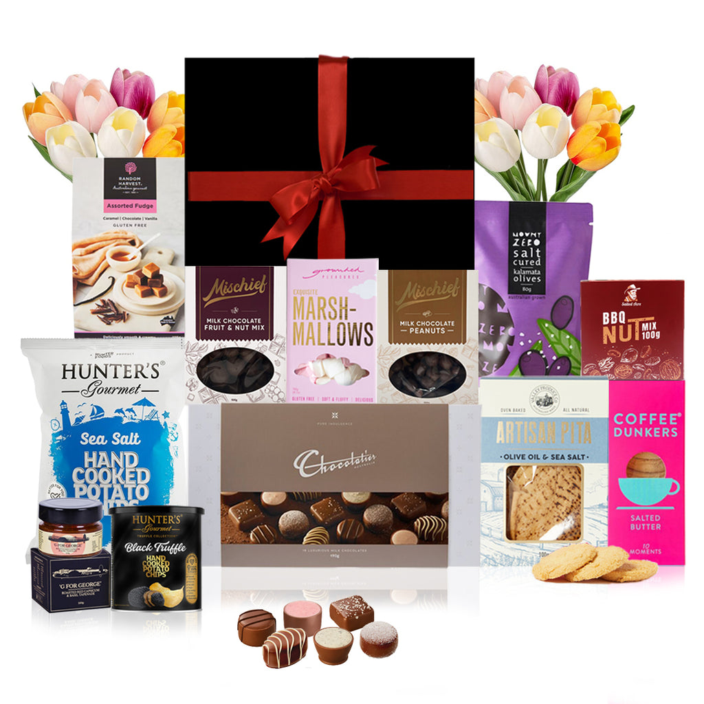 Luxury Snack & Chocolate Gift Box | Purely Gourmet Australia