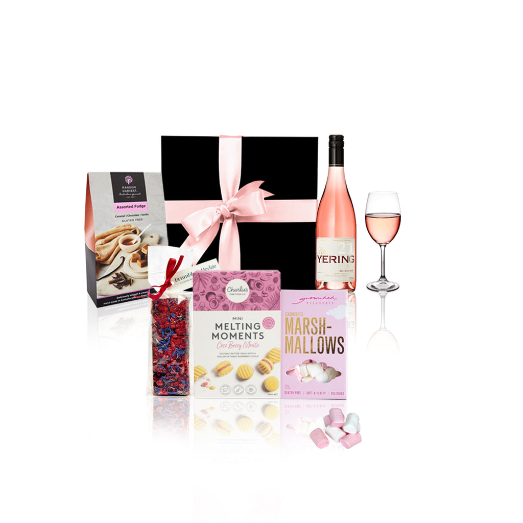 Christmas Rosé Celebration Hamper with Wine and Gourmet Treats – Purely ...