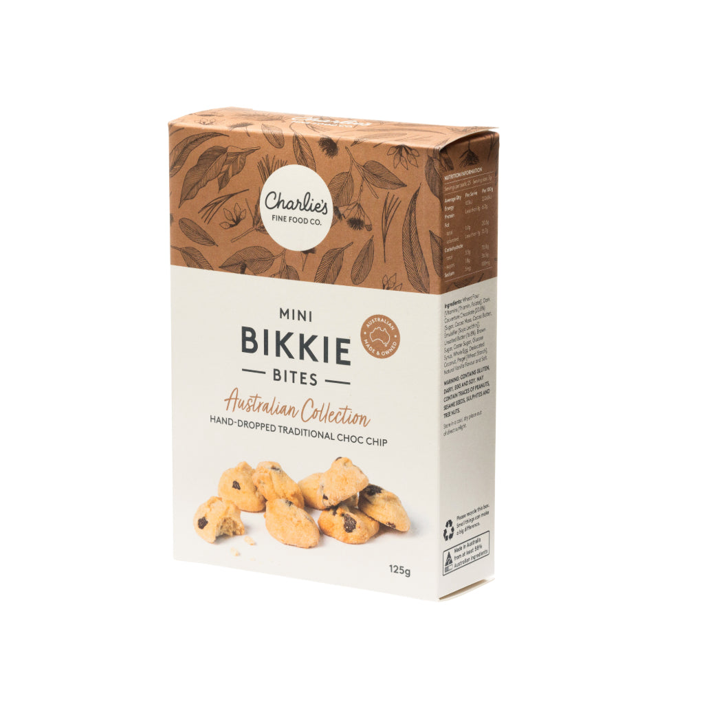 Handcrafted Chocolate Chip Mini Bikkie Bites 125g – Charlie’s Cookies ...